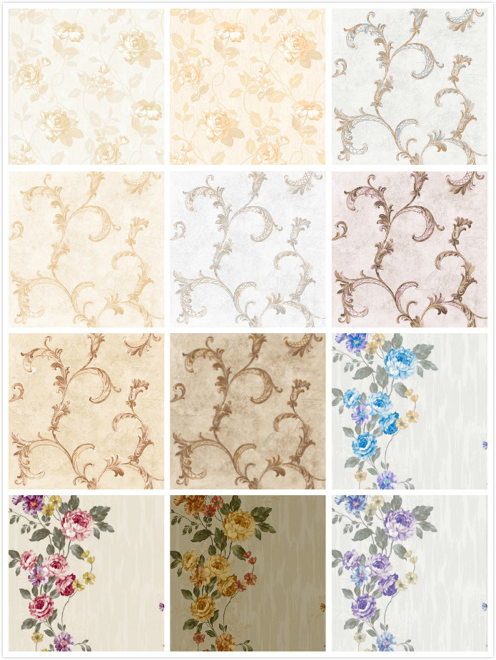 PVC Vinyl Wallpaper Luxury Wallpaper Waterproof Wall Paper